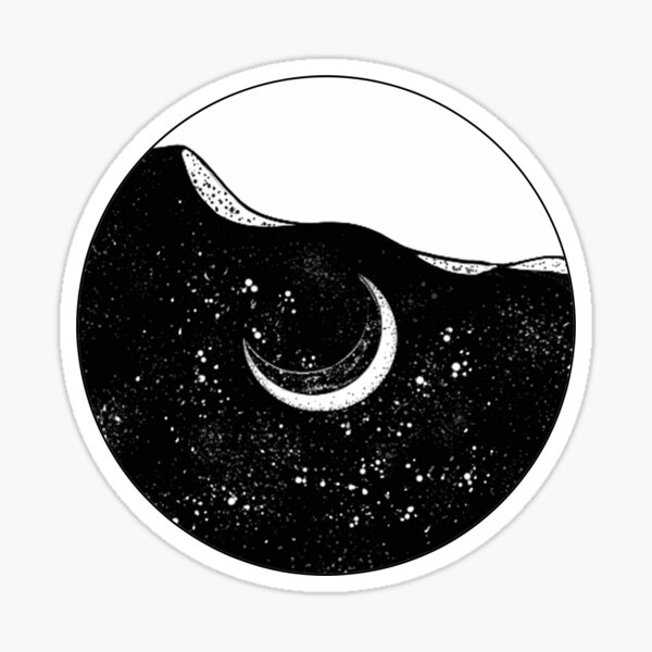 "Black Starry Sky Galaxy" Sticker for Sale by CaosTranscrito | Redbubble