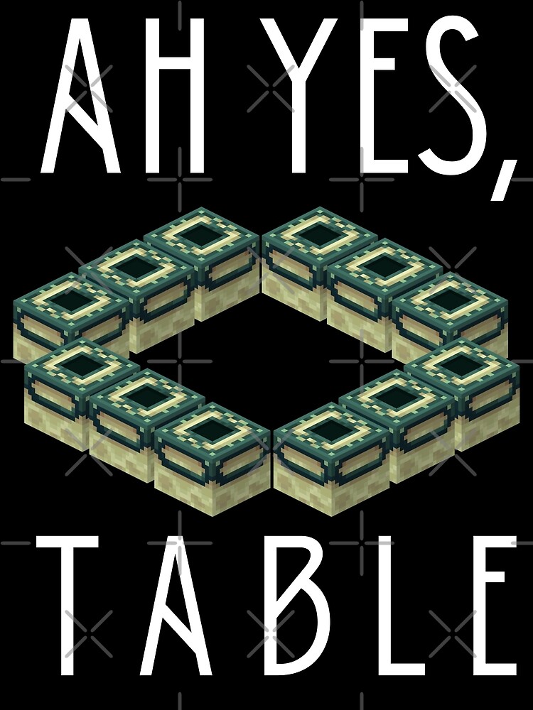 "Ah Yes, table" Poster by notakename | Redbubble