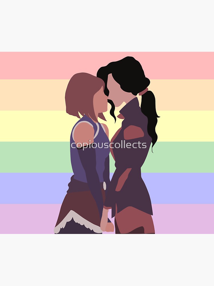 "Korrasami Pride Flag Minimalist" Sticker for Sale by copiouscollects ...