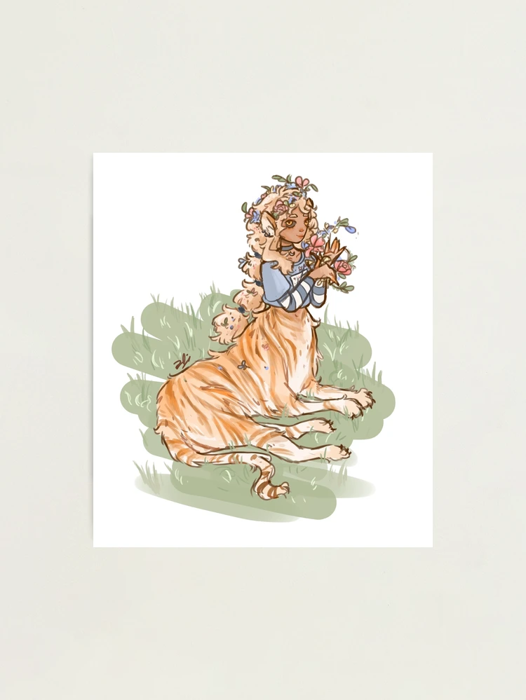 Tiger Centaur A Tiger Fighting With A Centaur; Fighting Animals Stock