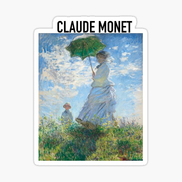 "Claude Monet Painting " Sticker for Sale by Craftivities | Redbubble