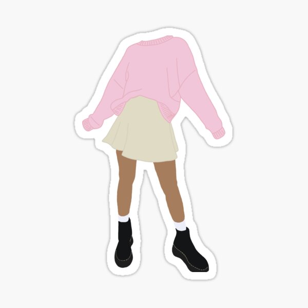 "Cute Trendy Outfit" Sticker for Sale by handmadebyheart | Redbubble
