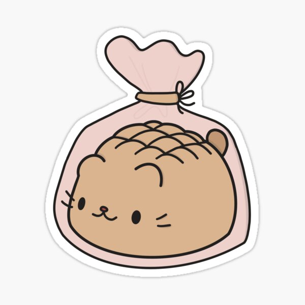 "Bread bear" Sticker for Sale by cwgdesign | Redbubble