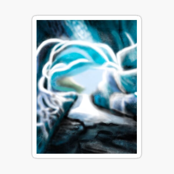 "Ice Cave" Sticker for Sale by ecreativedesign | Redbubble