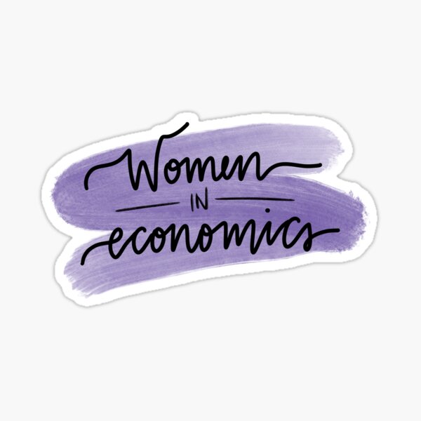"Women in economics" Sticker for Sale by monicahea | Redbubble