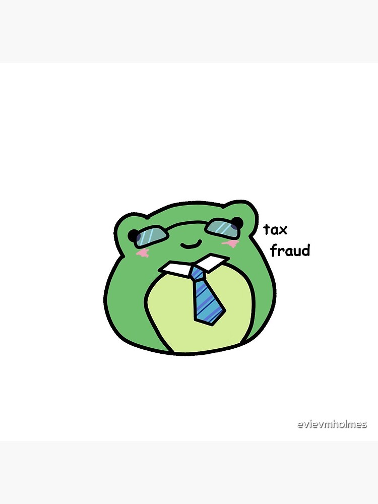 "Tax Fraud Frog" Pin for Sale by evievmholmes | Redbubble