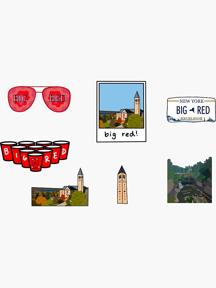 "Big Red Sticker Pack" Sticker for Sale by kurtzapno | Redbubble