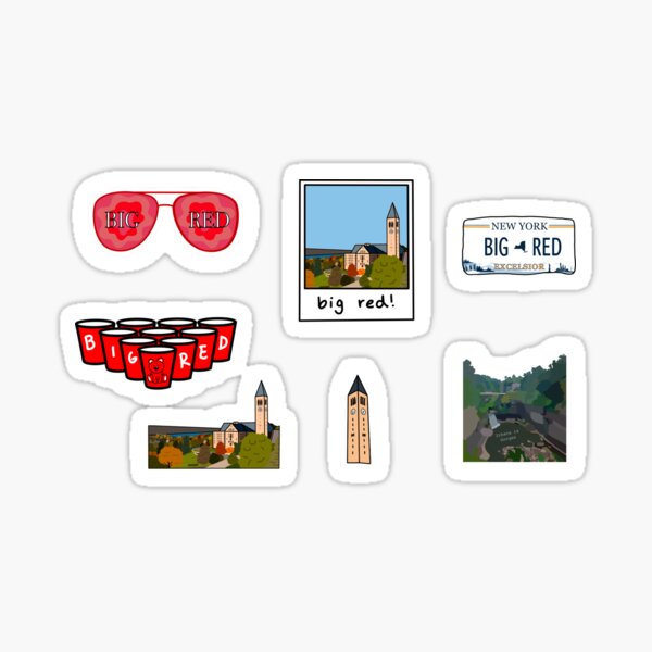 "Big Red Sticker Pack" Sticker for Sale by kurtzapno | Redbubble