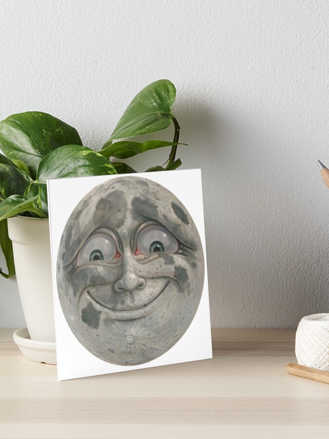 "Moon Face" Art Board Print for Sale by Stephen Gibb | Redbubble
