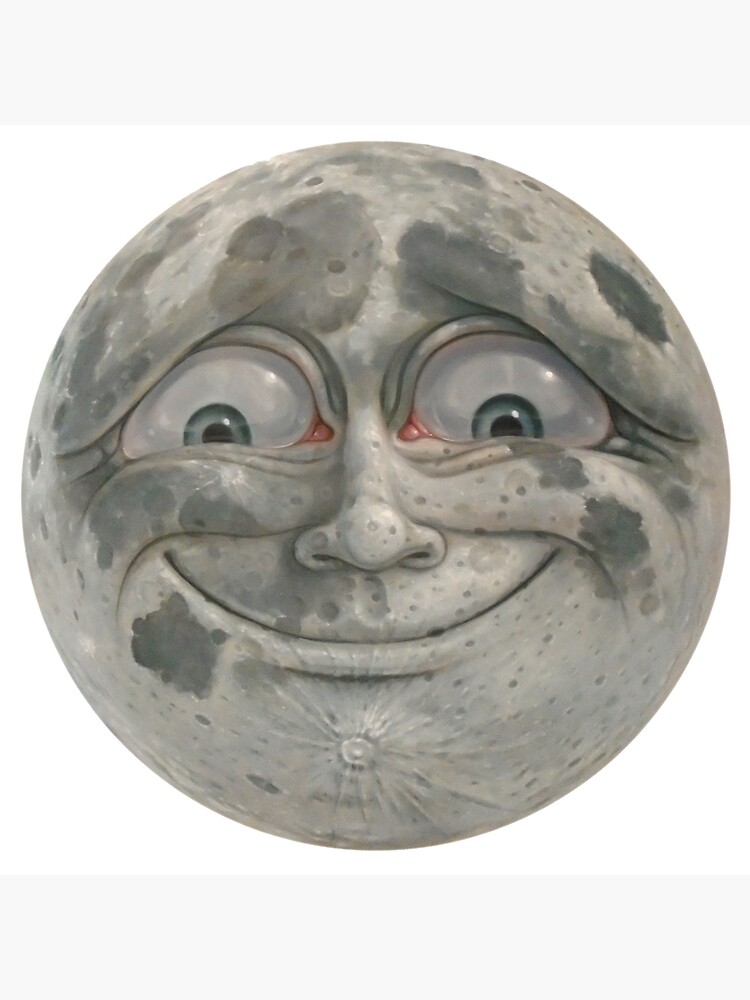 "Moon Face" Poster by StephenGibb | Redbubble