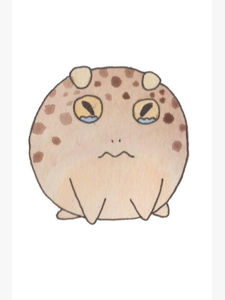 "A Round Toad Who's Upset" Poster by ReffittArt | Redbubble