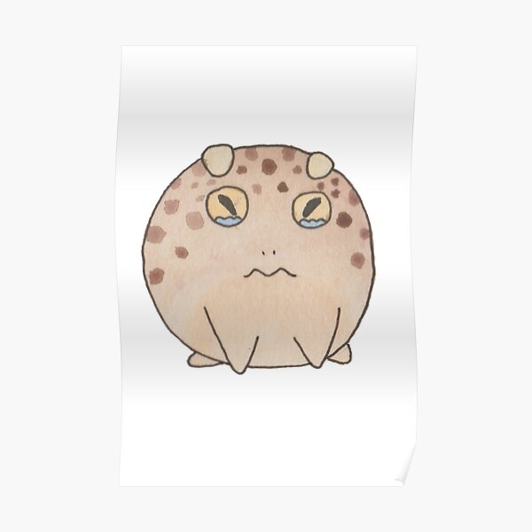 "A Round Toad Who's Upset" Poster by ReffittArt | Redbubble
