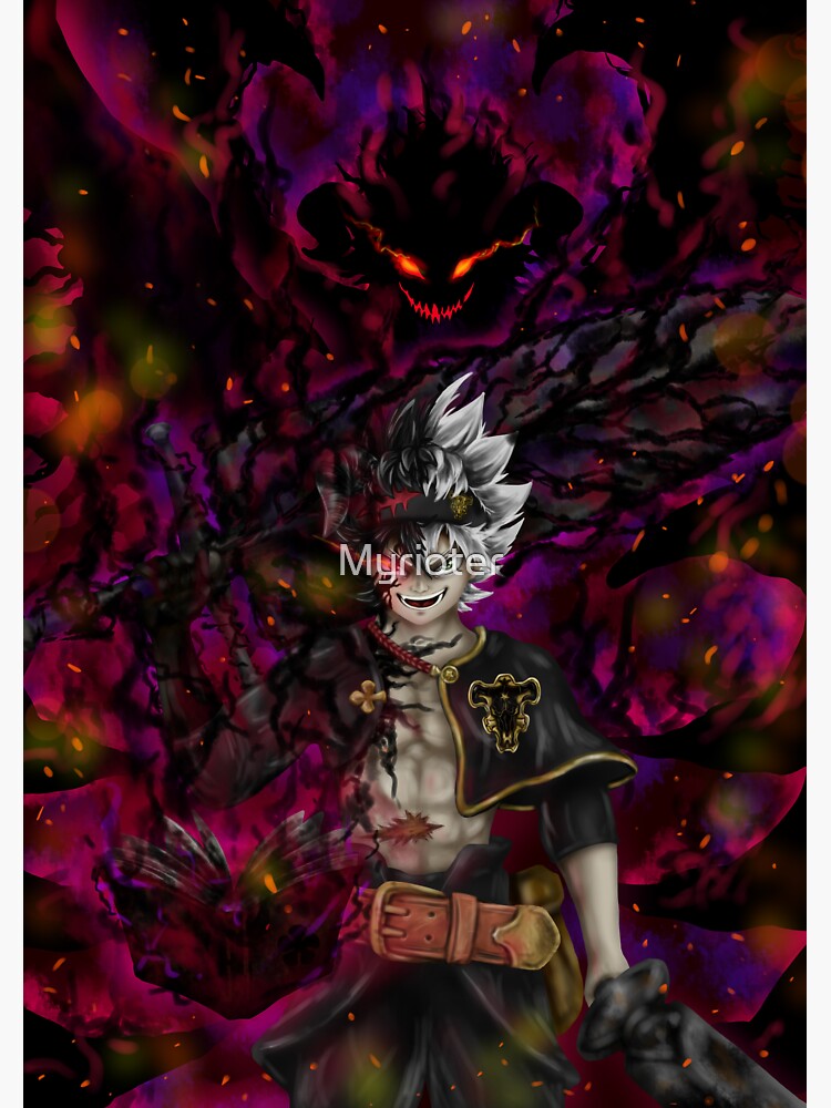 "Asta Mode Demon" Sticker for Sale by Myrioter | Redbubble