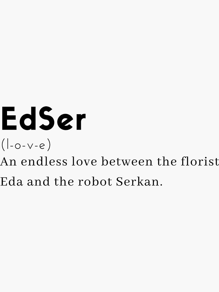 "Edser " Sticker for Sale by ElianaTorres | Redbubble