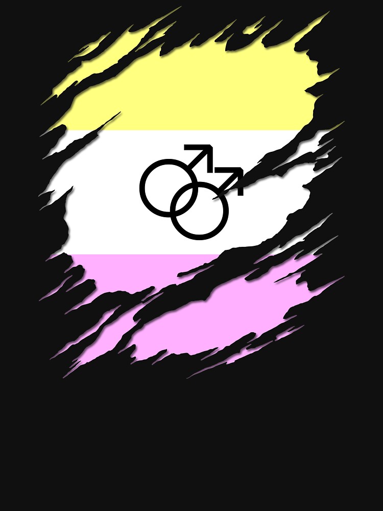 Gay Twink Pride Flag Ripped Reveal T Shirt For Sale By Valador