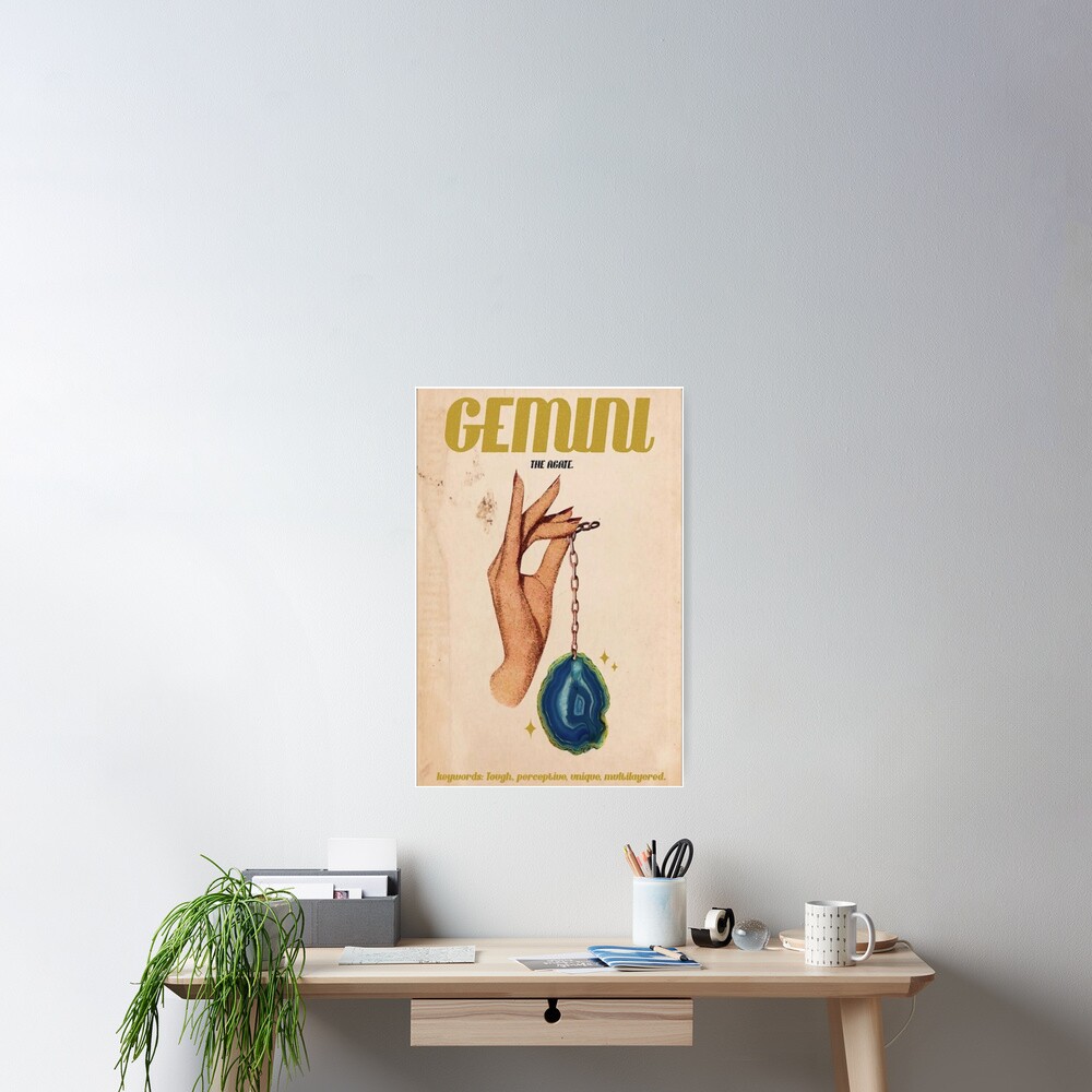 "Gemini Zodiac Poster" Poster for Sale by madisonhanfland | Redbubble