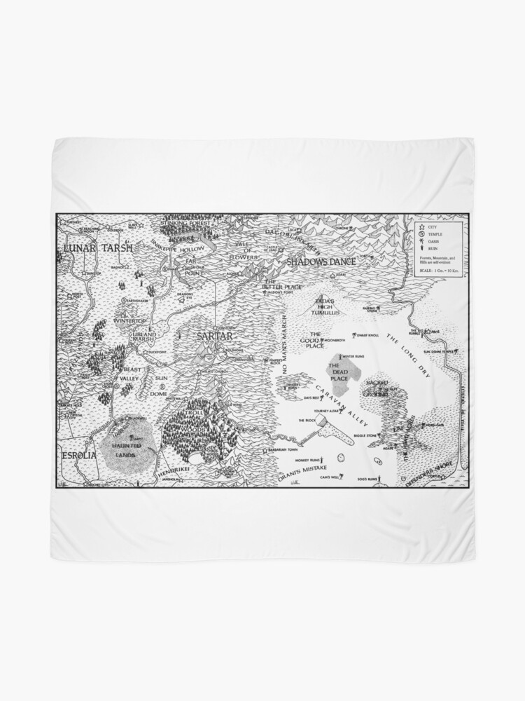 "RQ2 DRAGON PASS AND PRAX Map" Scarf for Sale by Chaosium | Redbubble