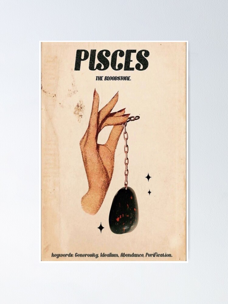 "Pisces Zodiac Poster" Poster for Sale by madisonhanfland | Redbubble