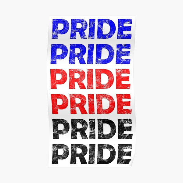 "Polyamory Pride Flag Colors Repeating Distressed Text" Poster for Sale ...