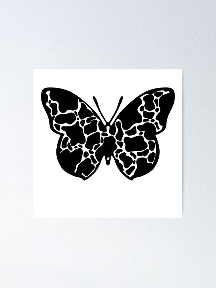 "Cow Print Butterfly" Poster for Sale by MerchMonarch | Redbubble