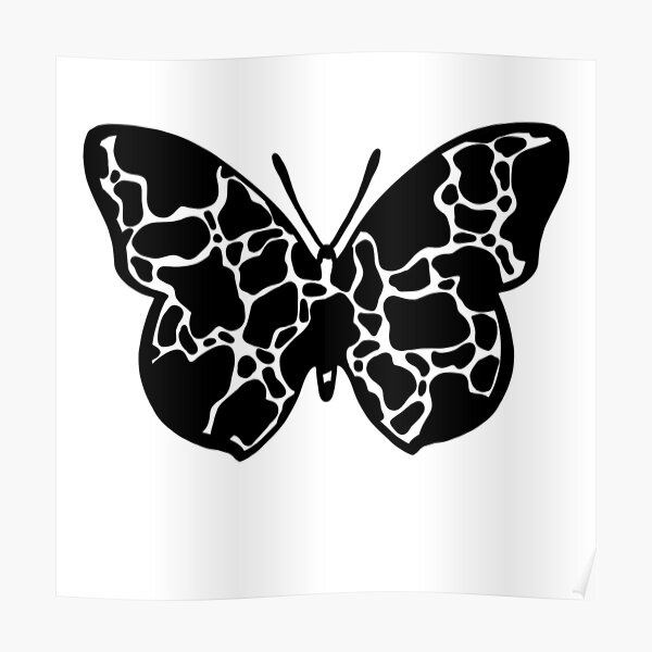 "Cow Print Butterfly" Poster for Sale by MerchMonarch | Redbubble