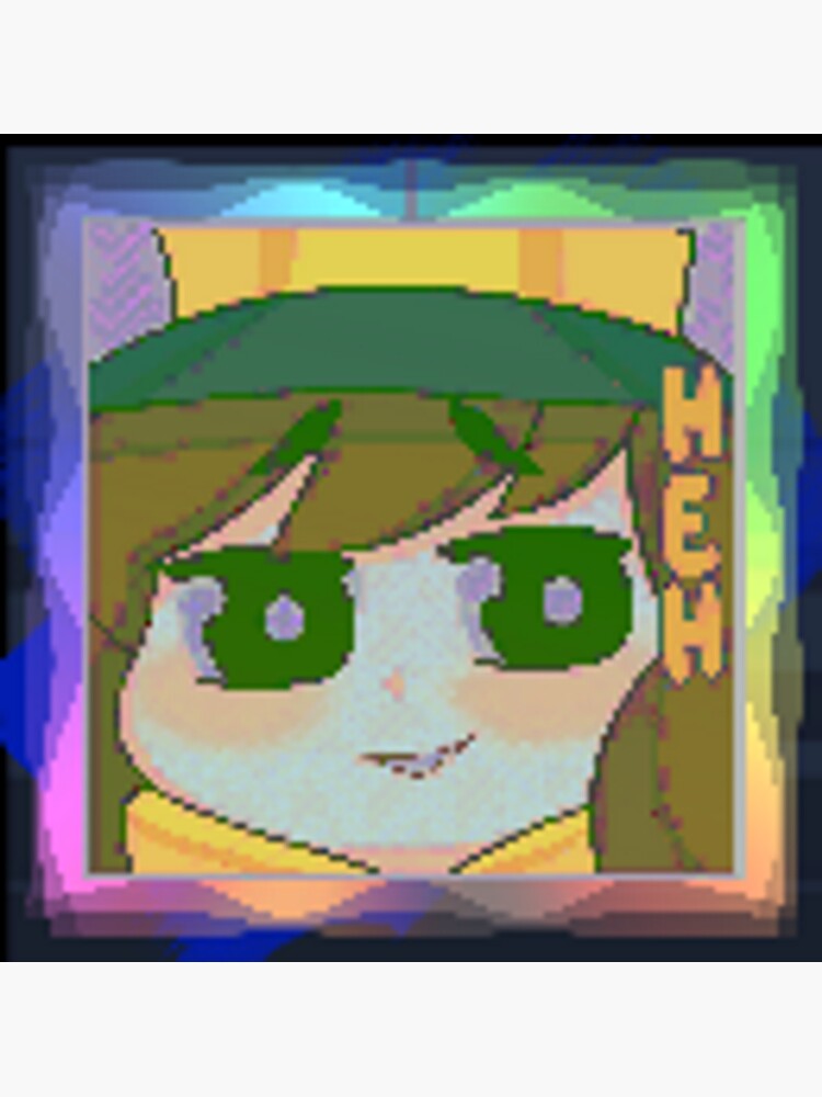 "heh" Sticker for Sale by MemeOfTheCrop | Redbubble