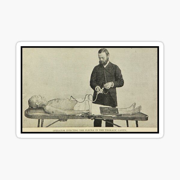"GREAT OLD PHOTO OF AN EMBALMER AT WORK" Sticker for Sale by ...