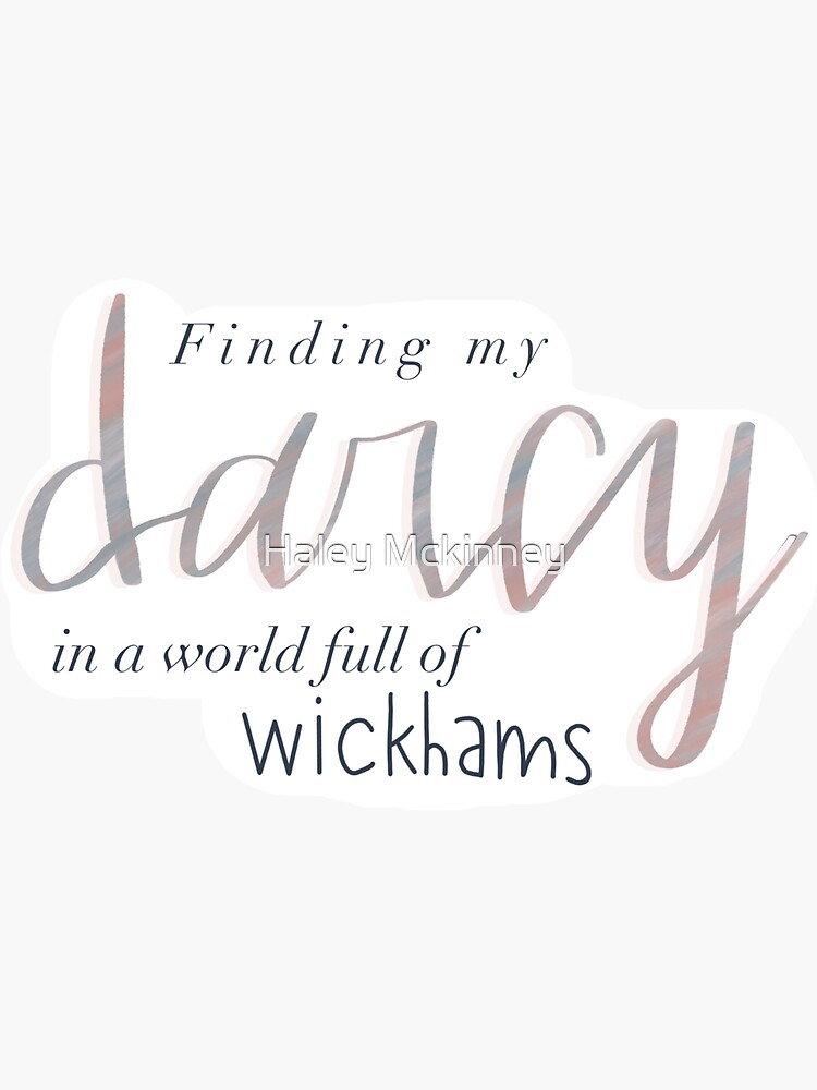 "darcy sticker" Sticker for Sale by Curtaincall1 | Redbubble