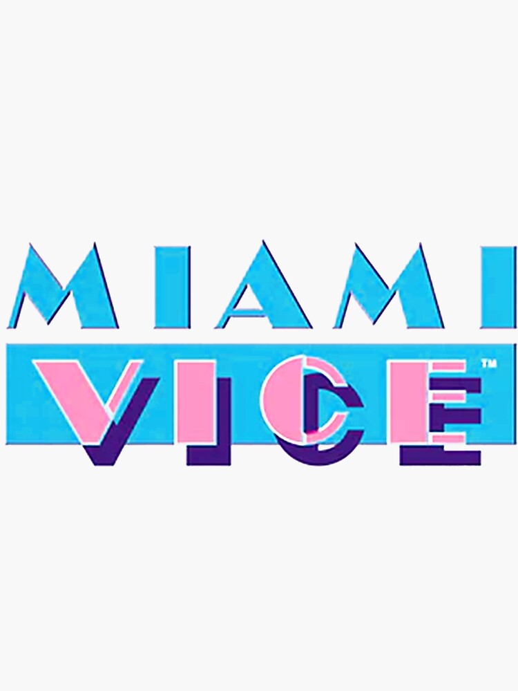 "Womens Miami Vice" Sticker by RaphaelDixon | Redbubble