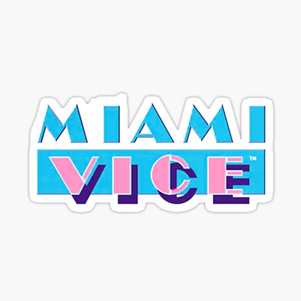 "Womens Miami Vice" Sticker by RaphaelDixon | Redbubble