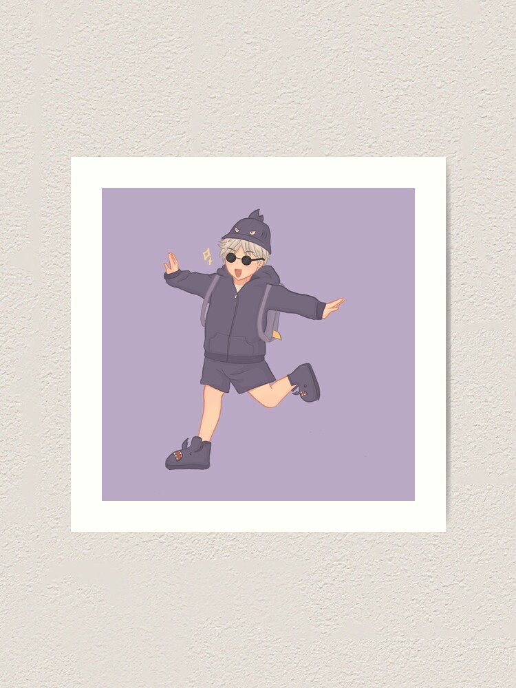 "jujutsu kaisen - baby shark gojo" Art Print by melaniakxle | Redbubble