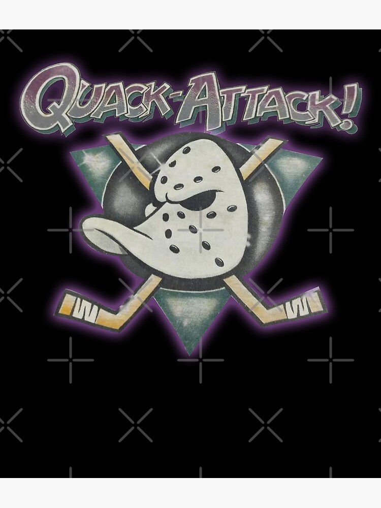 "Quack Mightys Sports Ducks Attack Hockey Logo Art" Poster by JohnKris2 ...