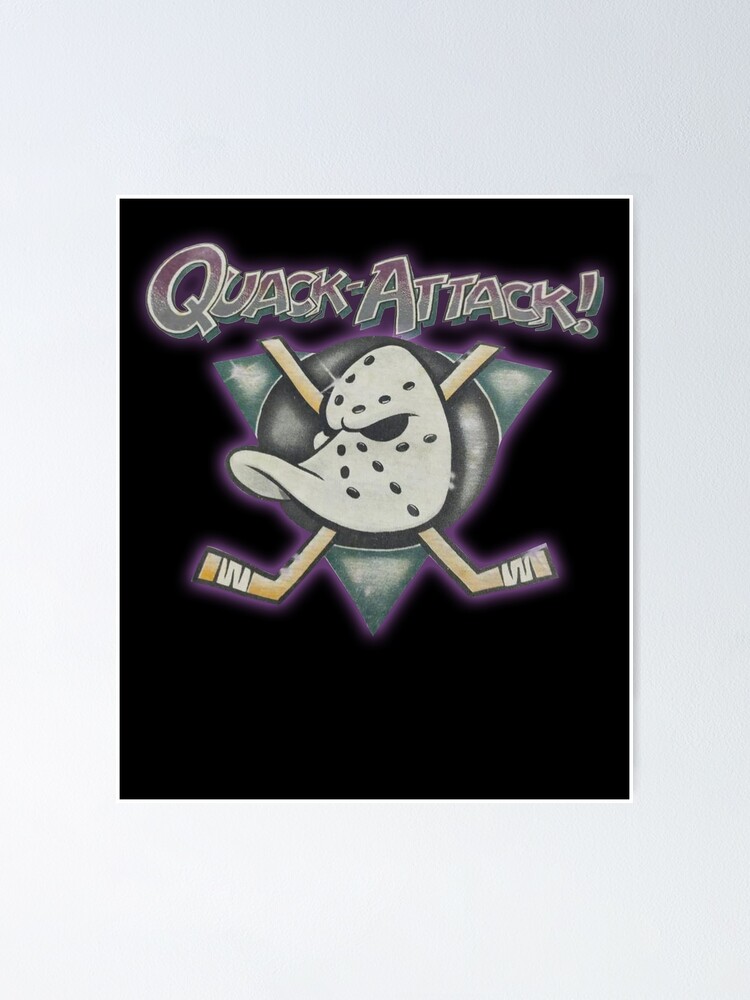 "Quack Mightys Sports Ducks Attack Hockey Logo Art" Poster by JohnKris2 ...