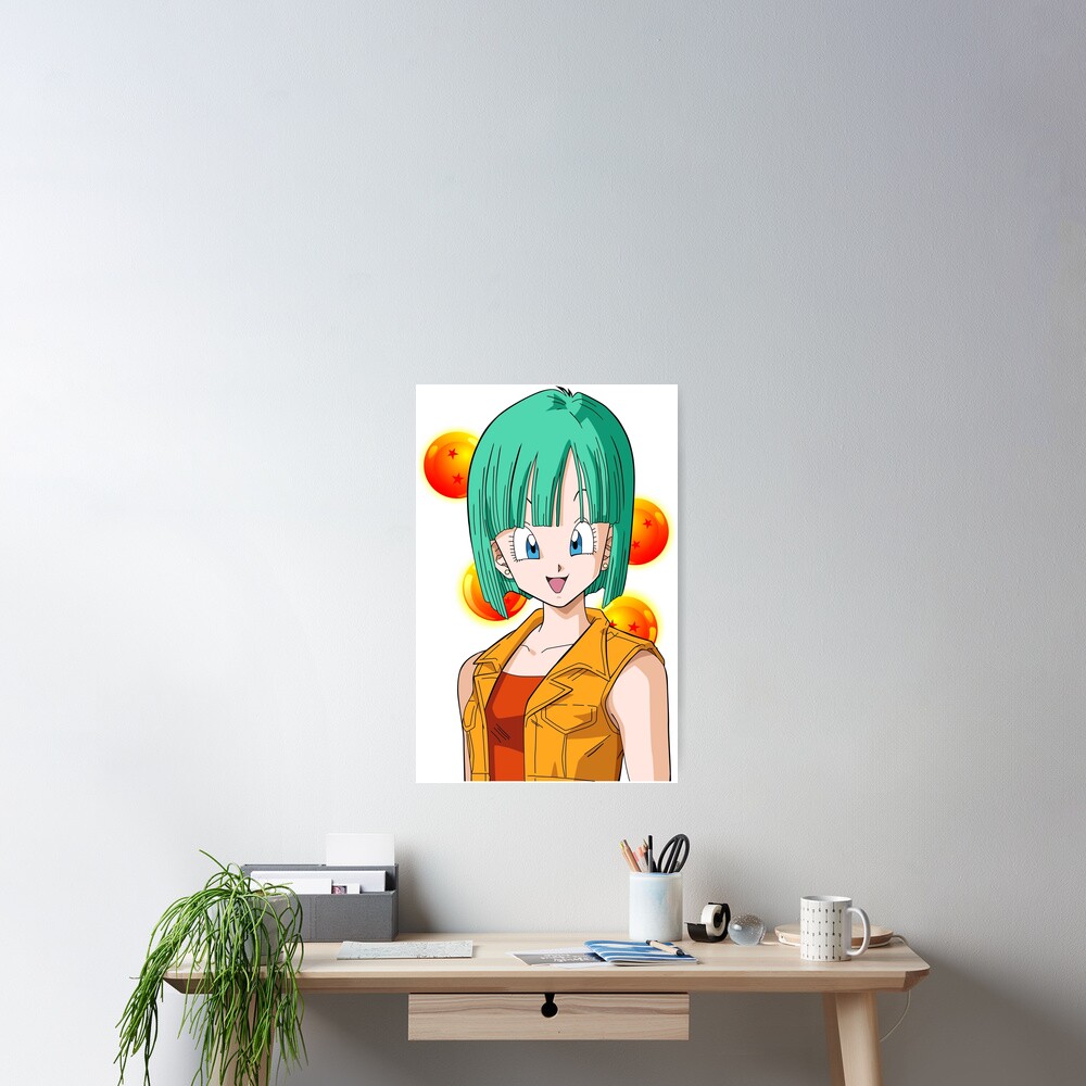 "bulma dragon ball" Poster by likahan | Redbubble