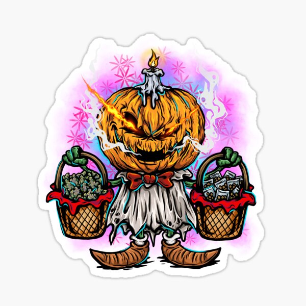"Pump Trick or Treat" Sticker for Sale by Myrioter | Redbubble