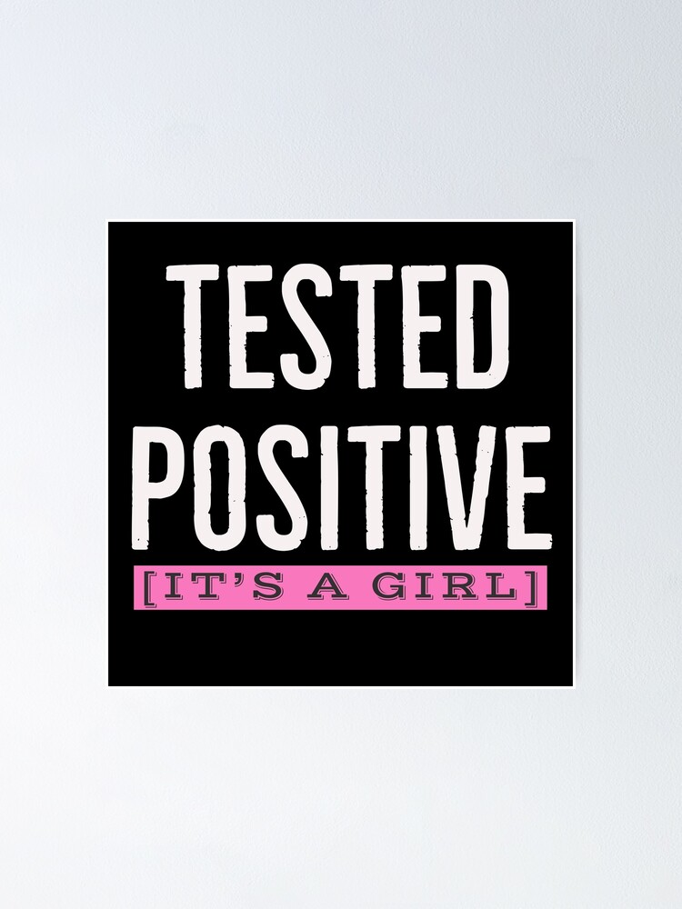 "Tested Positive (It's a Girl) Gender Reveal, Pregnancy Announcement ...