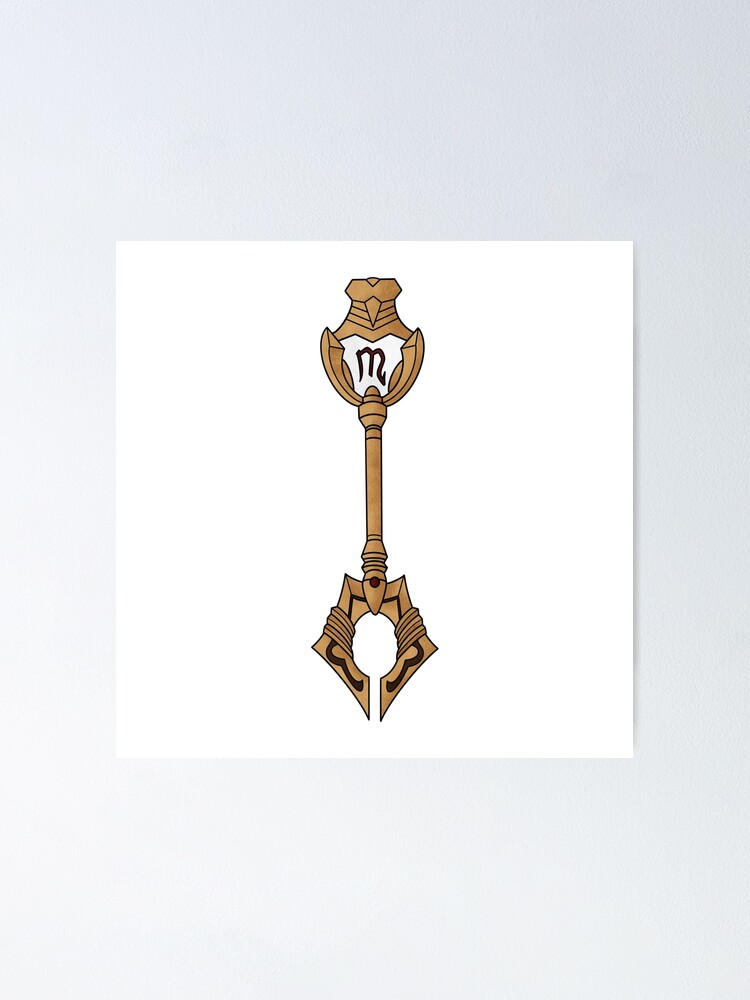 "Fairy Tail - Scorpio Celestial Gate Key" Poster for Sale by AuntBLT ...