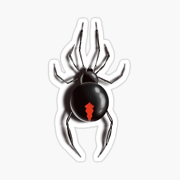 "Redback Spider" Sticker for Sale by ImageNRose | Redbubble