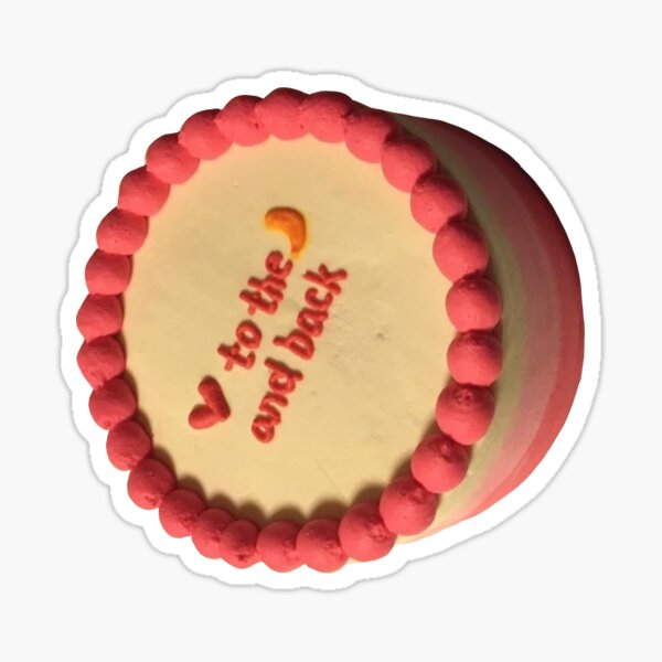 "ily cake" Sticker by jordanisabel | Redbubble