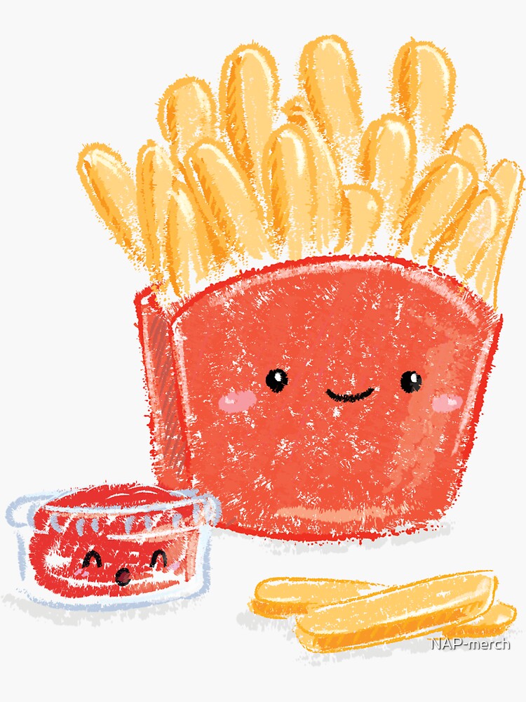 "cute fries" Sticker by NAP-merch | Redbubble