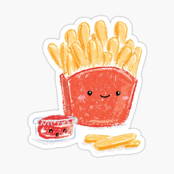 "cute fries" Sticker by NAP-merch | Redbubble