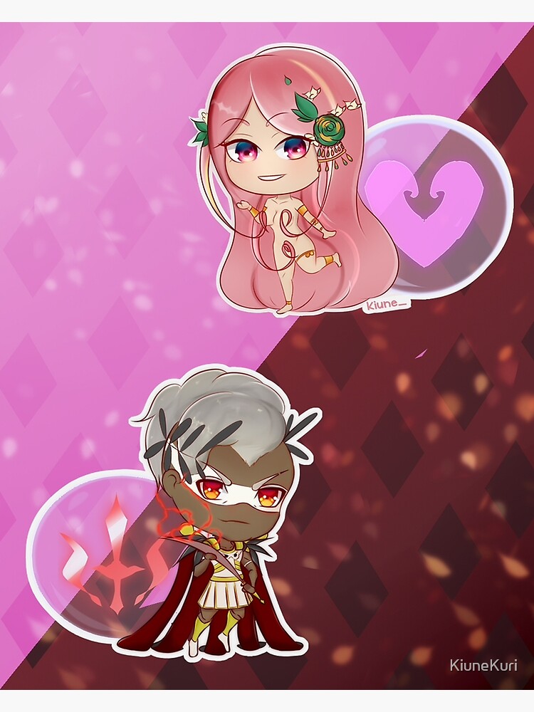 "Hades: Ares Aphrodite Chibi" Poster by KiuneKuri | Redbubble