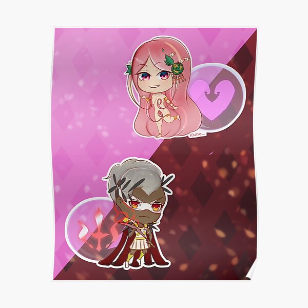 "Hades: Ares Aphrodite Chibi" Poster by KiuneKuri | Redbubble