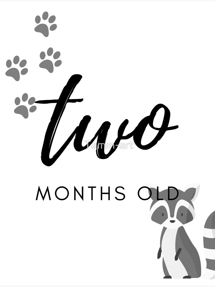 "Two months old baby milestones" Poster by Tamm-art | Redbubble