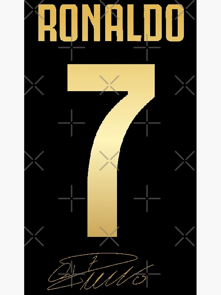 "CR7 Cristiano Ronaldo Black And Gold Luxury" Poster by BZ69 | Redbubble