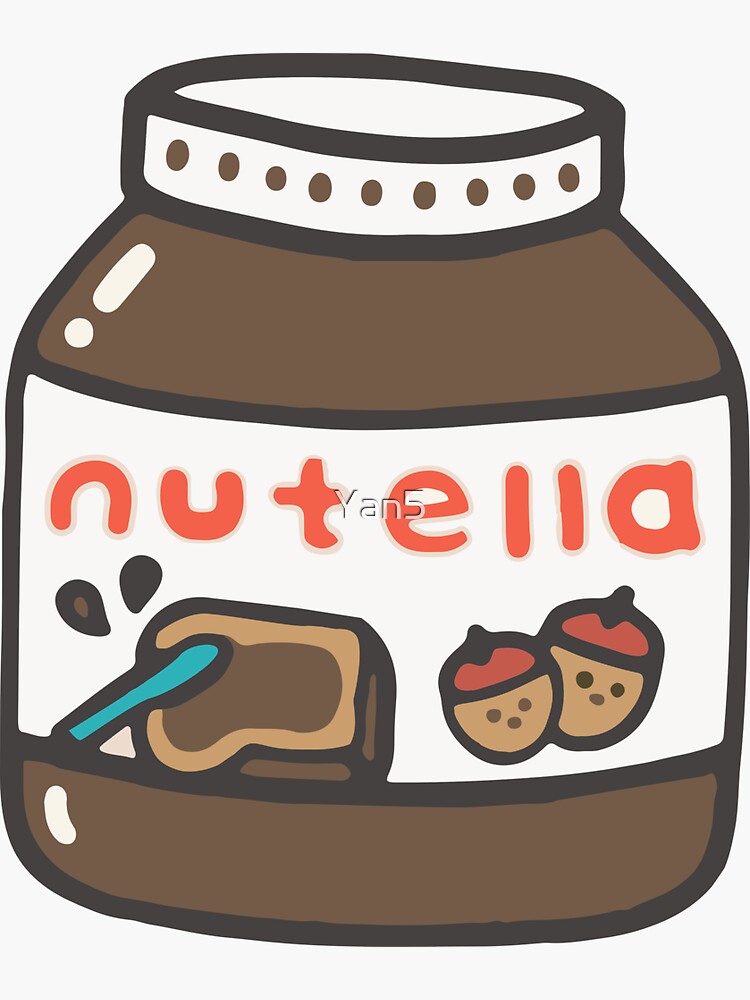 "Nutella " Sticker by Yan5 | Redbubble