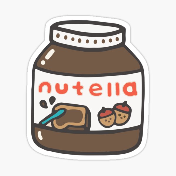 "Nutella " Sticker by Yan5 | Redbubble