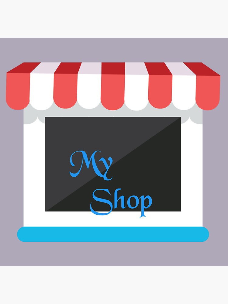 "My Shop online World Logo Design" Sticker for Sale by Saurabh-kumar ...