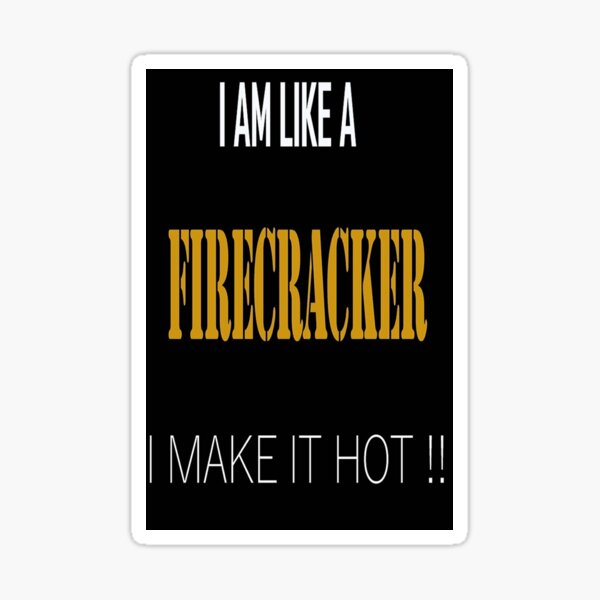 "Firecracker" Sticker for Sale by tomansean | Redbubble