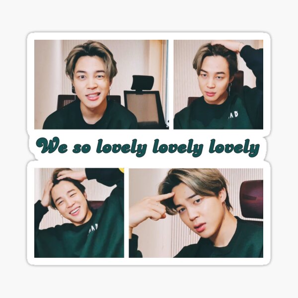 "Jimin vlive aesthetic " Sticker by gminforever5 | Redbubble
